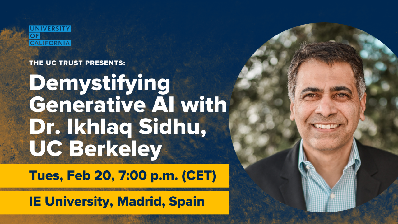 Uc Trust Presents Demystifying Generative Ai With Dr Ikhlaq Sidhu Uc